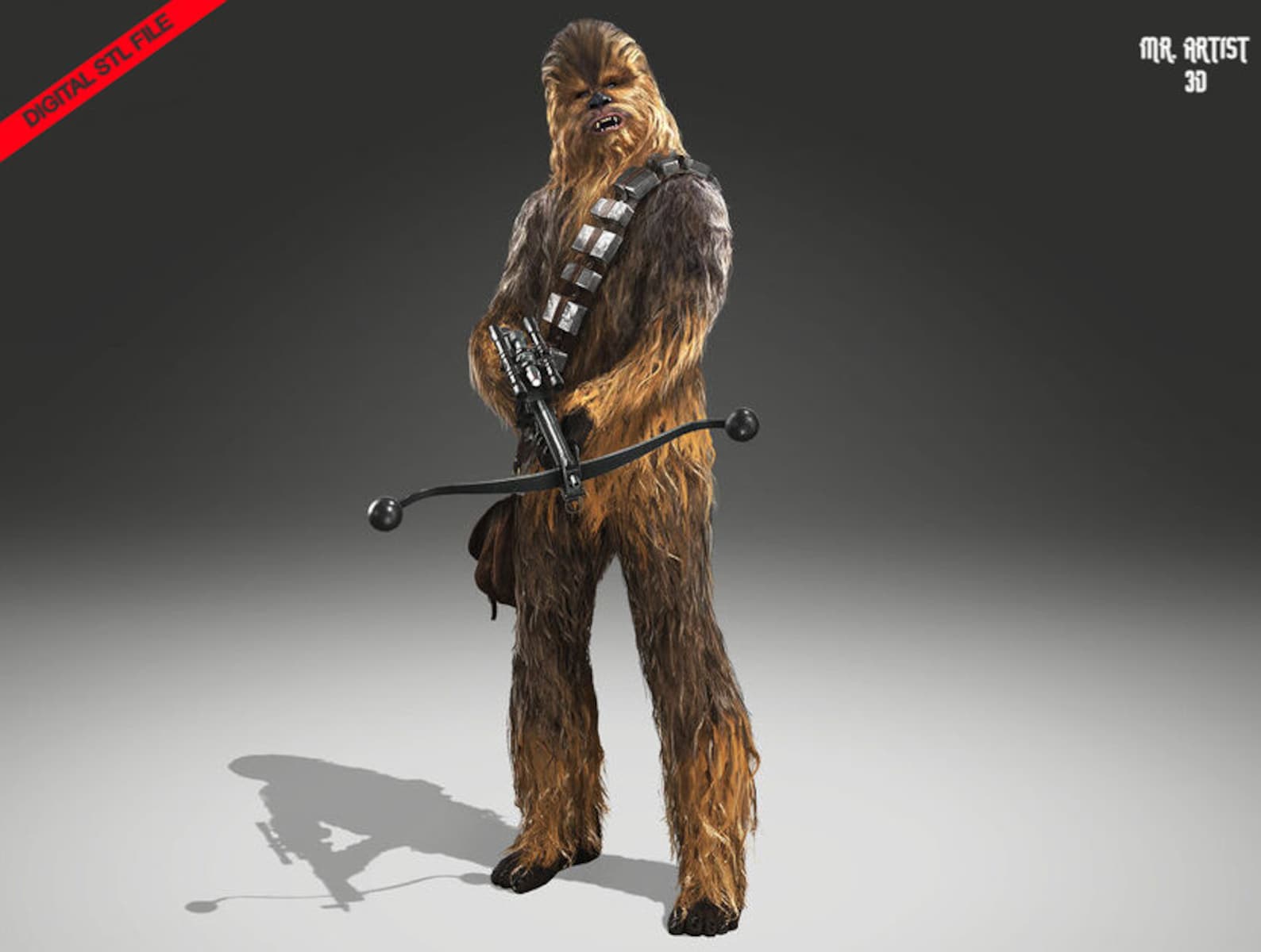 Star Wars Chewbacca STL 3D Printable Model Chewie 3D File | Etsy