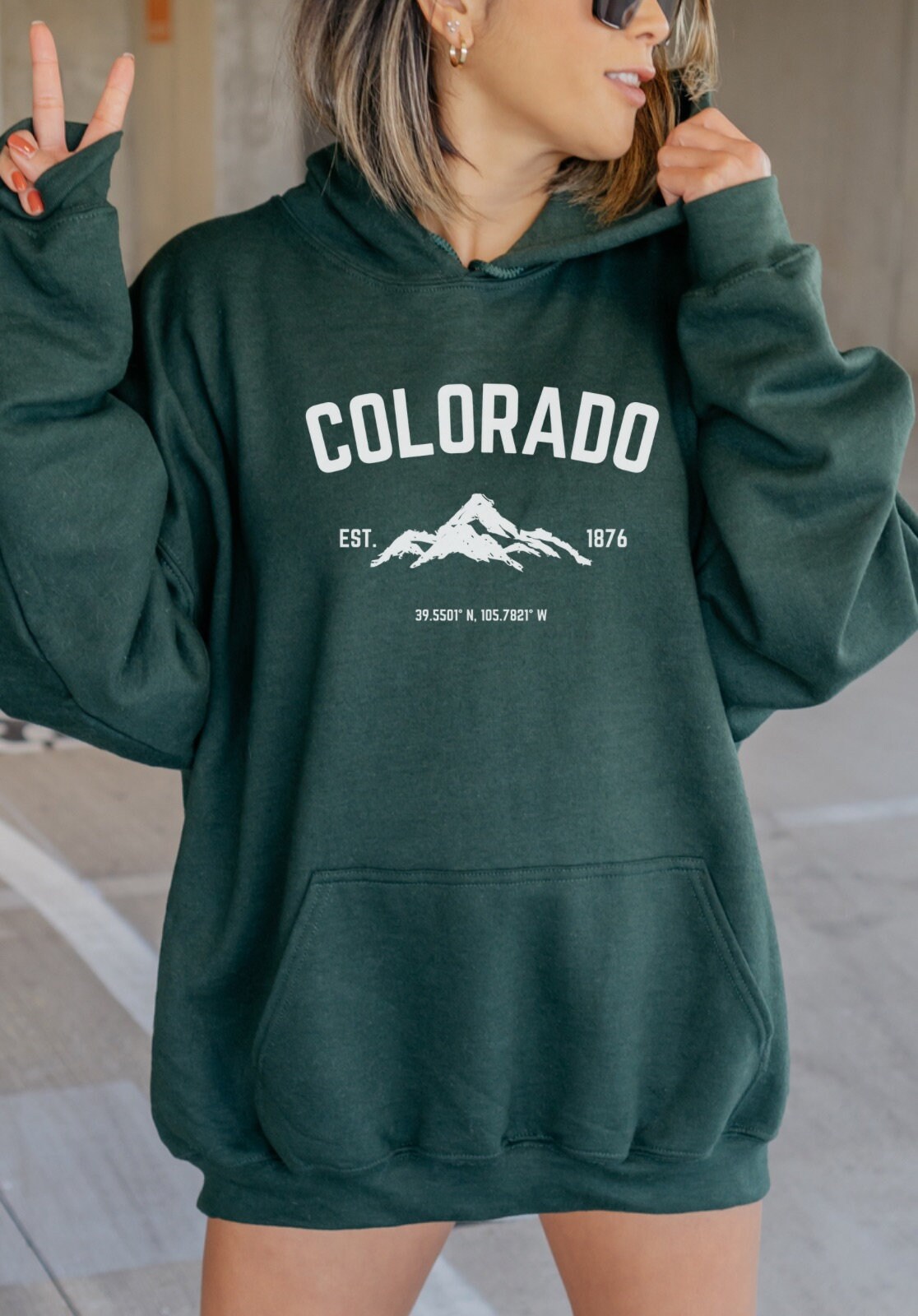 Colorado Hoodie/ Vintage Colorado Hoodie/ State Hoodie/ - Etsy