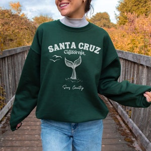 Santa Cruz Sweatshirt/ Trendy California Sweatshirt/ Santa Cruz Sweater ...