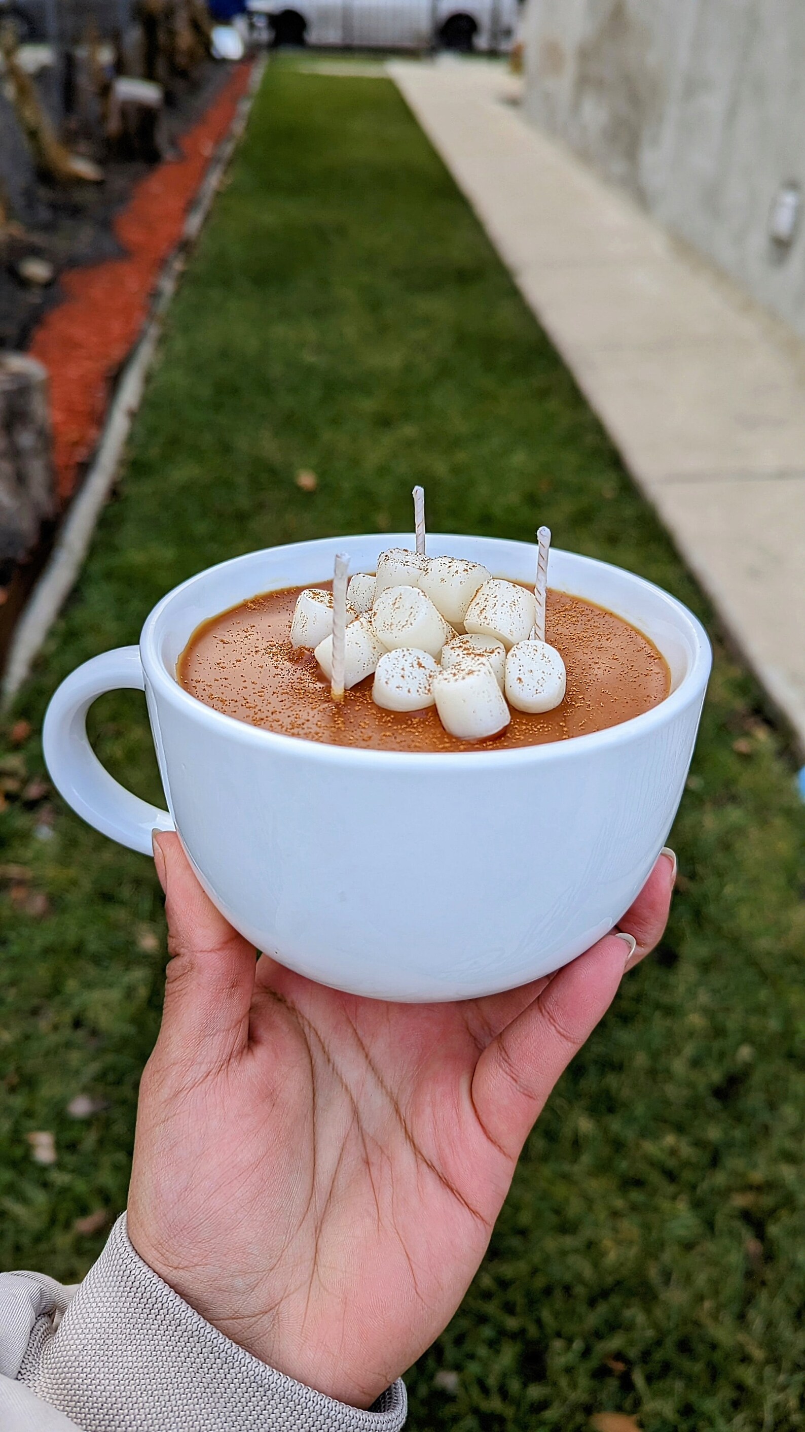 Hot Chocolate - Mini Marshmallow and Cinnamon Soy Wax Candle - Etsy