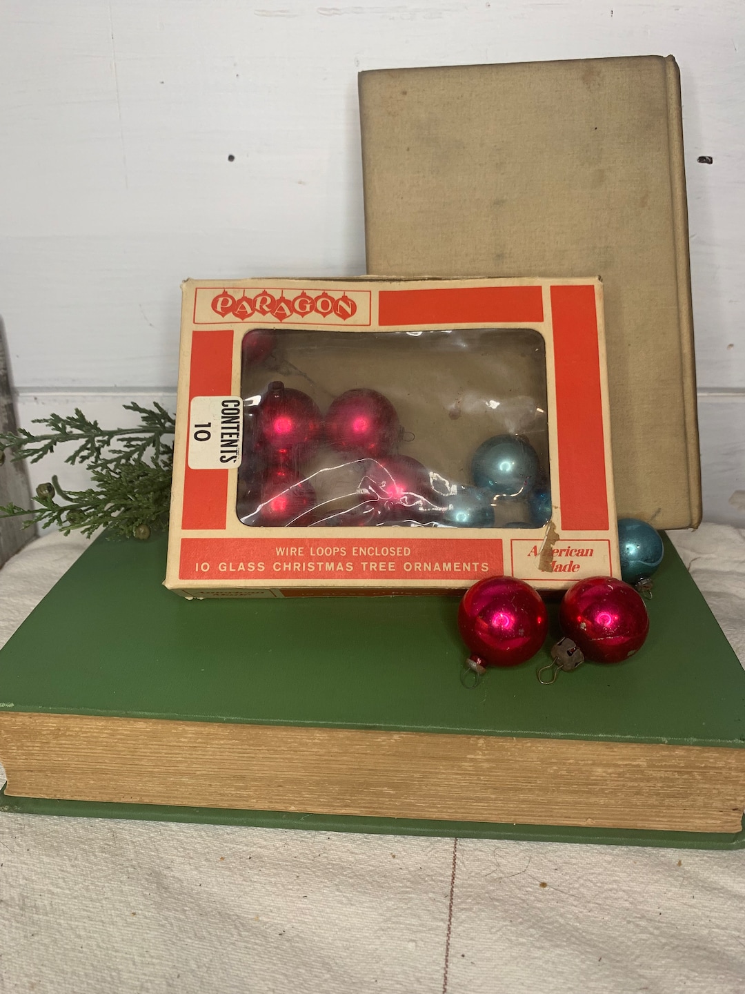 Set of 15 Small Vintage Ornaments in Paragon Box - Etsy