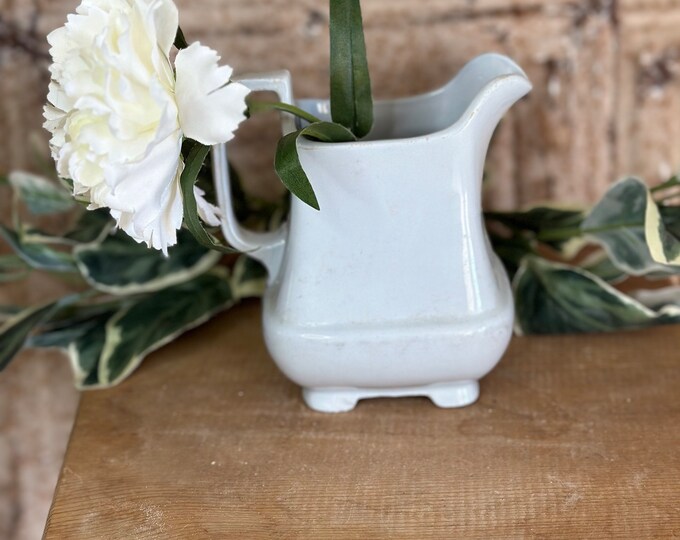 Small Antique English Ironstone Pitcher, Ironstone Creamer - Etsy
