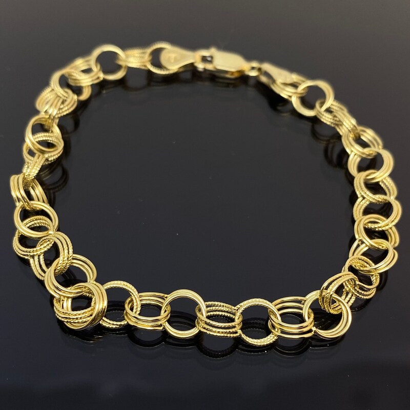 Yellow Gold Bracelet - Etsy