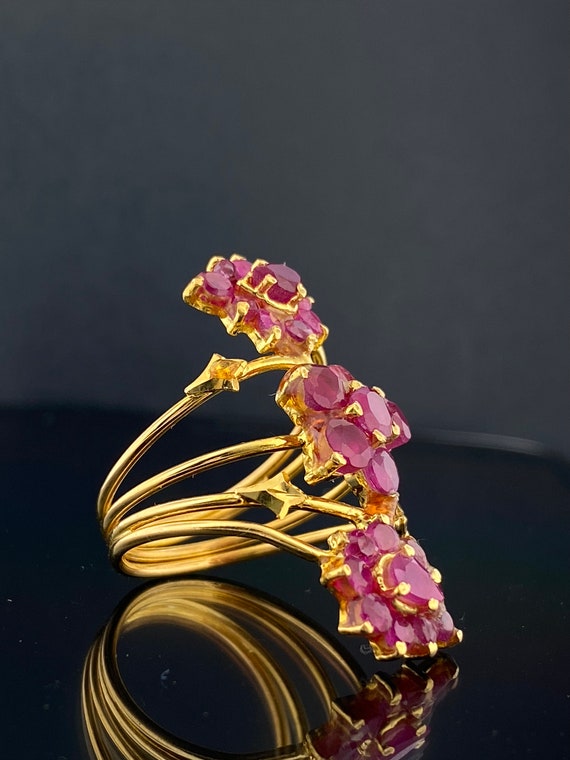 22K genuine gold, with pink Mabe pearls, set of earri… - Gem