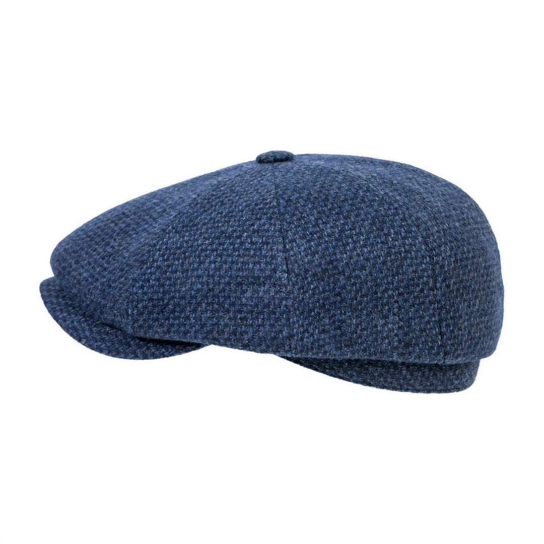 Newsboy Tweed Cap "sea Blue" - Etsy