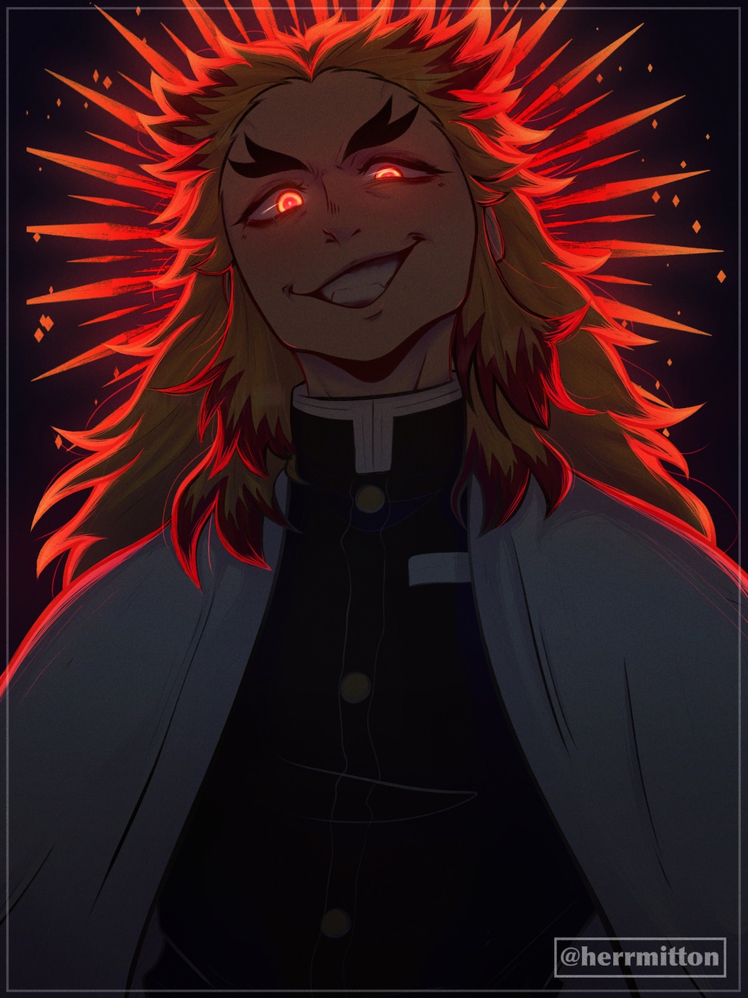 Rengoku Print | DS Fan Art - Etsy