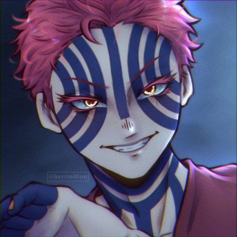 Akaza Print DS Fan Art - Etsy