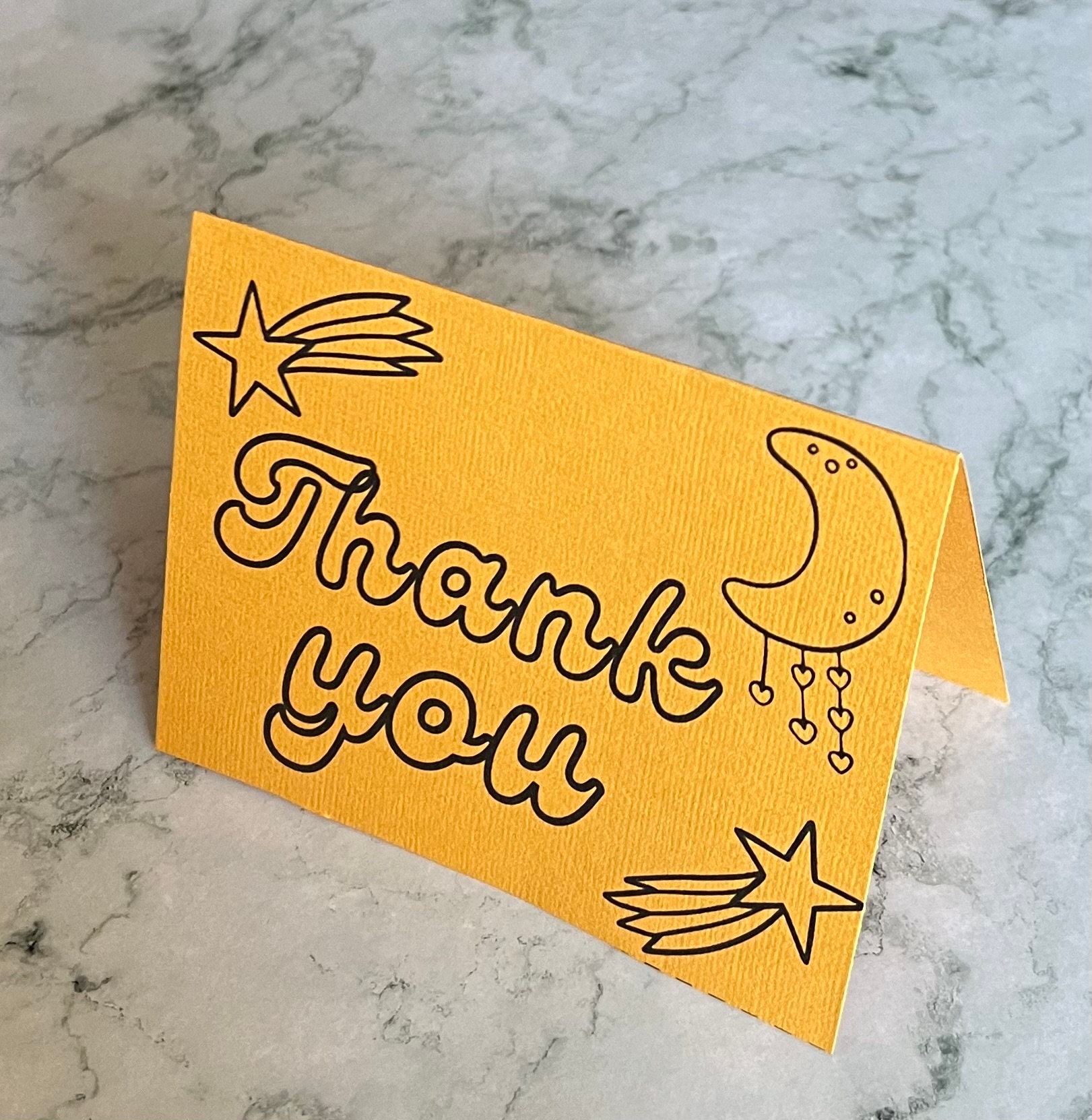 Printable Coloring Thank You Cards for Kids Digital Download - Etsy