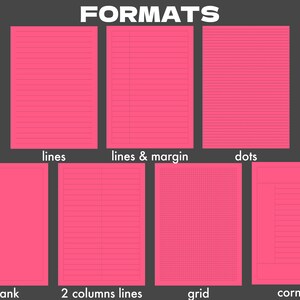 Pink Note Taking Template Bundle With Covers and Stickers / Goodnotes ...
