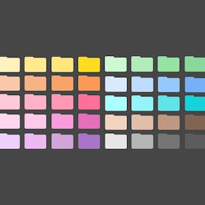 Rainbow Folder Icon Bundle / MacBook Icons / Windows Icons / PNG & ICO ...