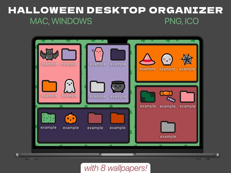 Halloween Folder Icons for Mac and Windows / Halloween Desktop ...