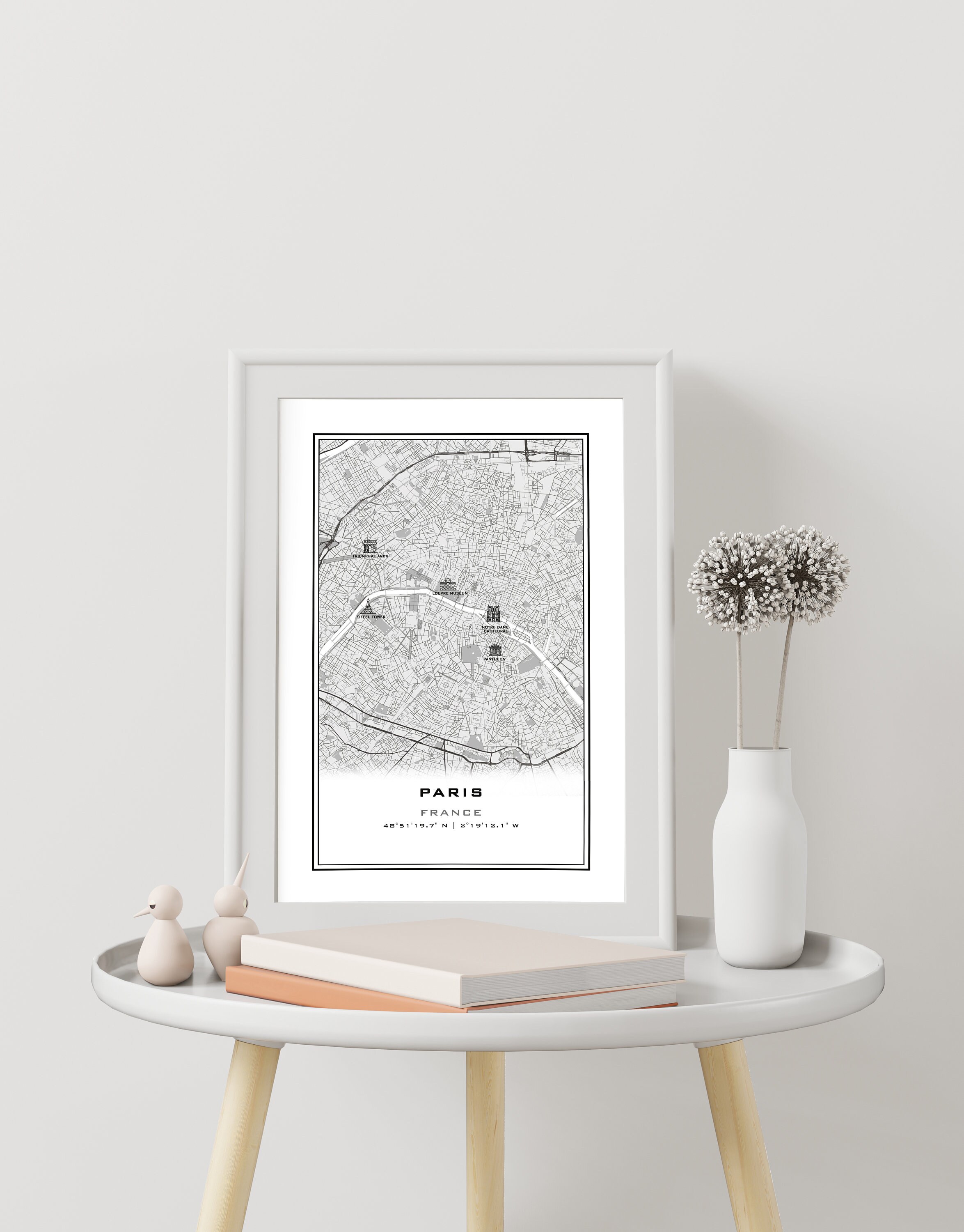 Personalized Map Custom City Map Custom Map Print Custom - Etsy