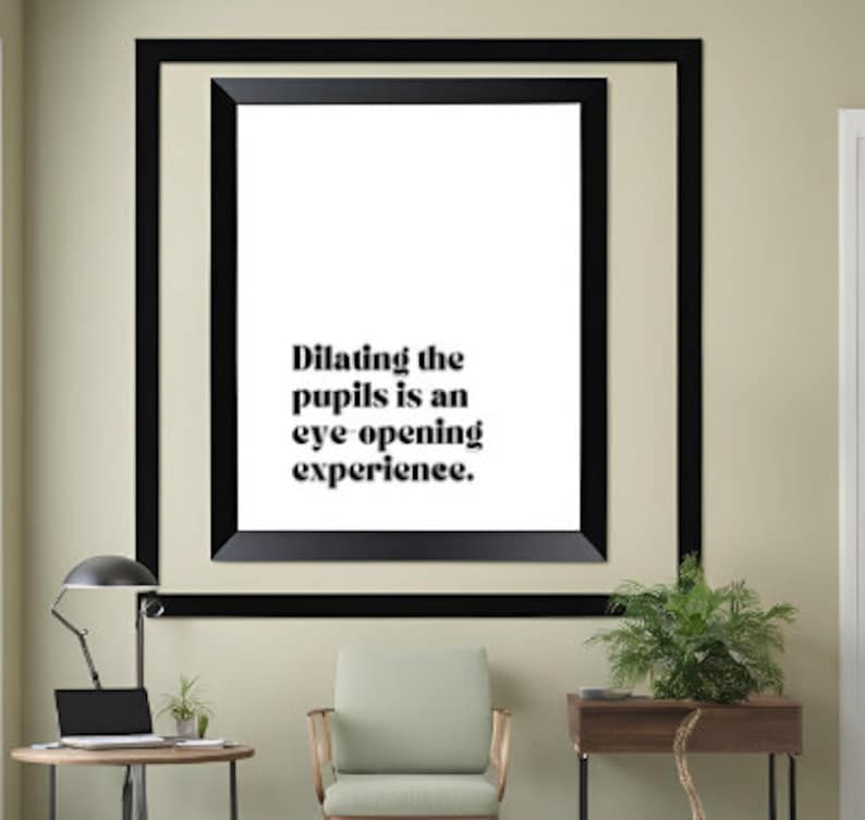 Funny Optometrist's Office Decor, 12 Medical Jokes/puns, Eye Doctor ...