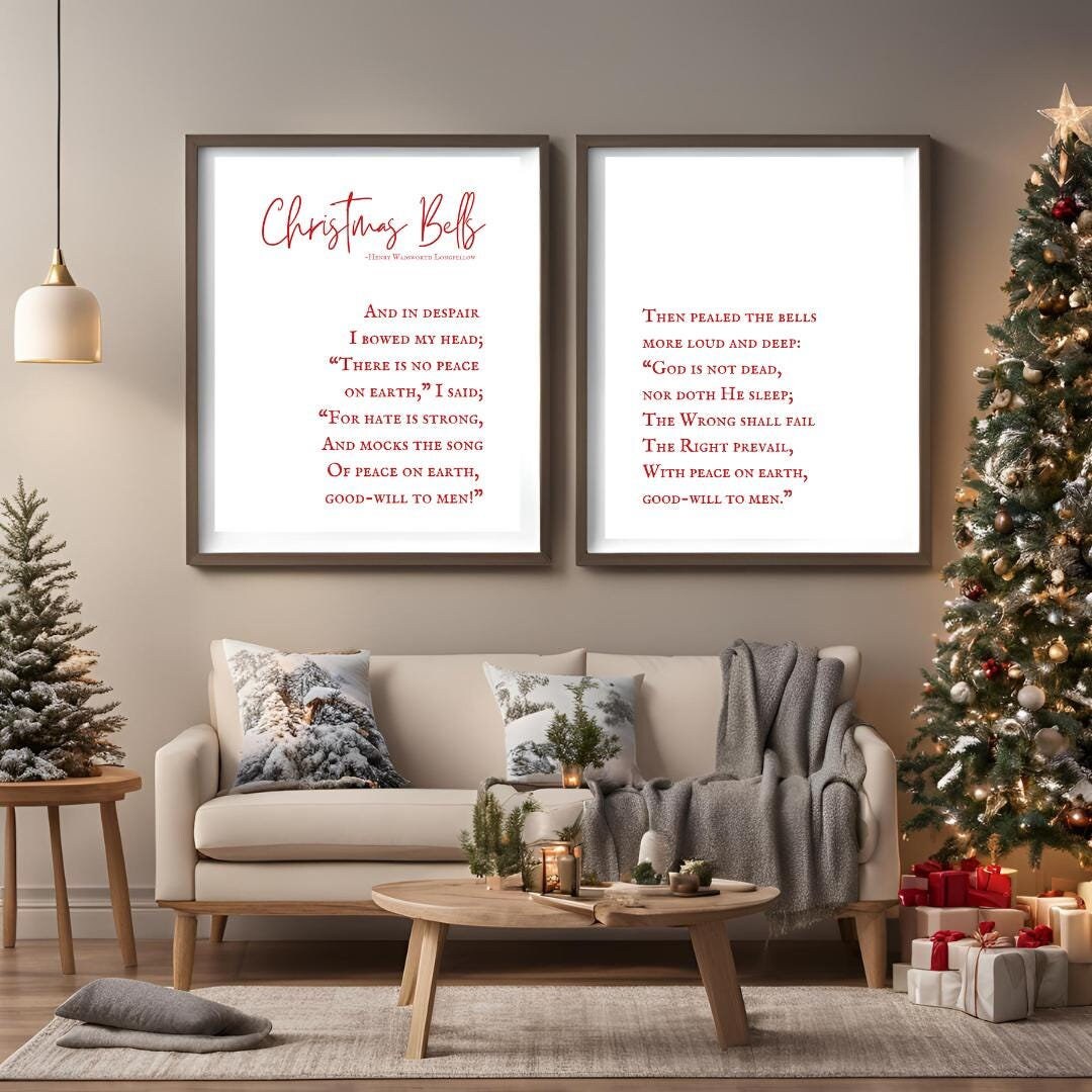 Christmas Bells Poem/song Quote, Henry Wadsworth Longfellow; Christmas ...