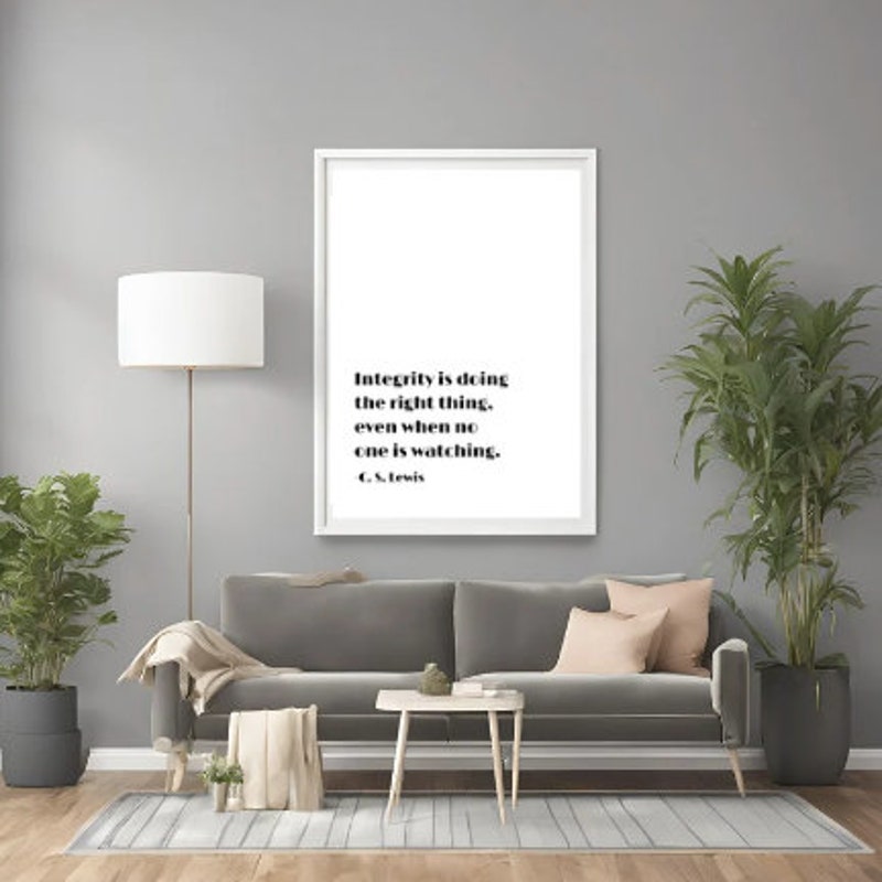 Integrity Poster - Etsy