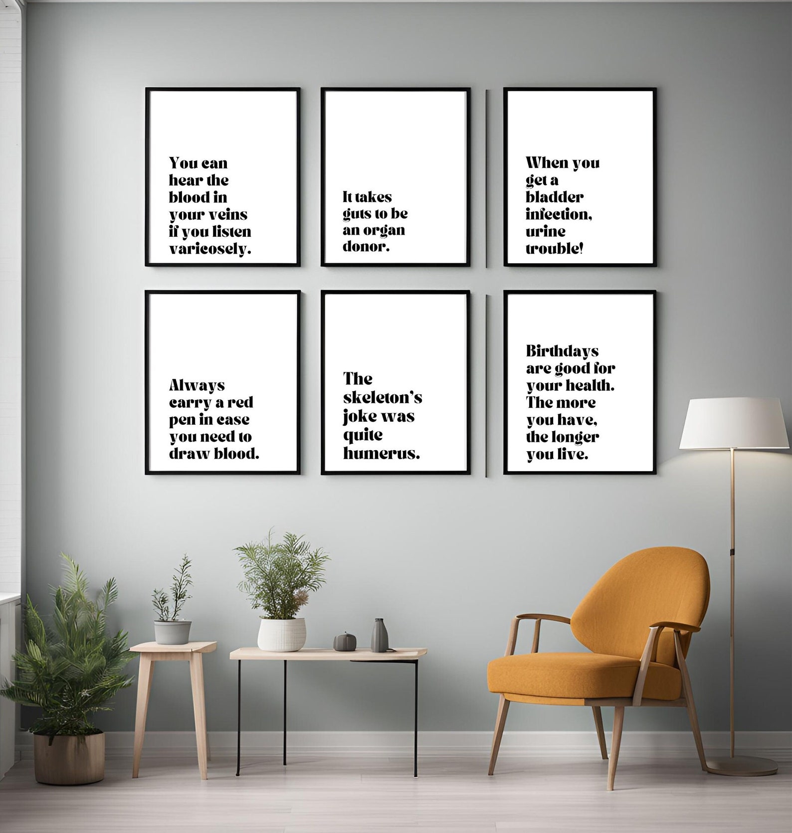 Funny Doctor's Office Decor, 9 Medical Puns, Funny Medical Quotes ...