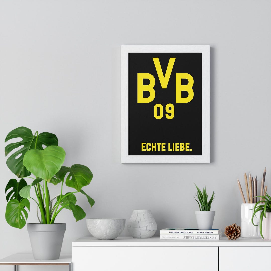 Printable Borussia Dortmund Poster, BVB Digital Print, Retro Football ...