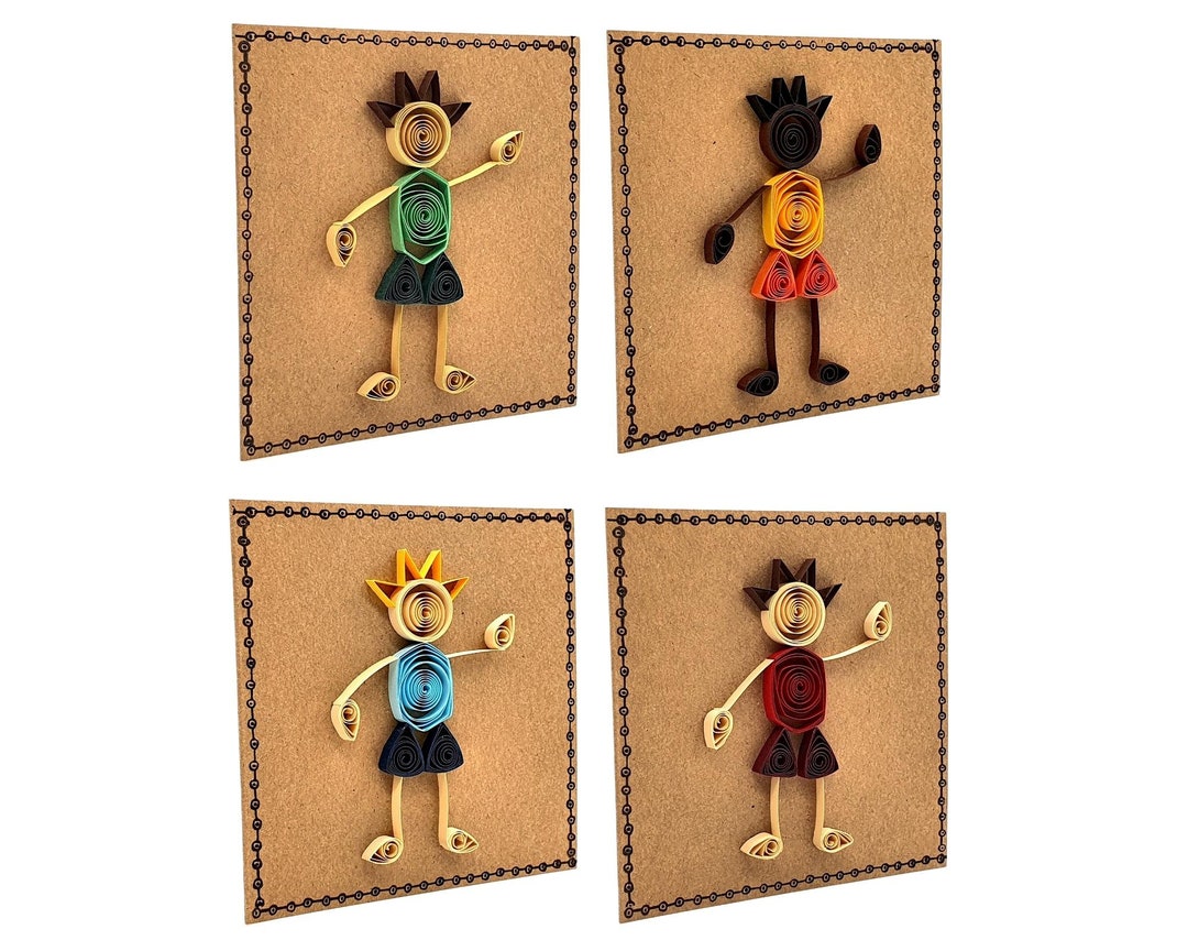 Quilled Man Card - Father, Son, Uncle, Brother, Grandfather, Friend ...