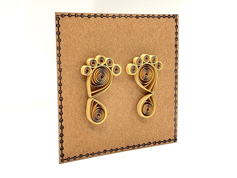 Baby Feet Card - Baby Boy - Baby Girl - Gender Neutral - Quilled Cards ...