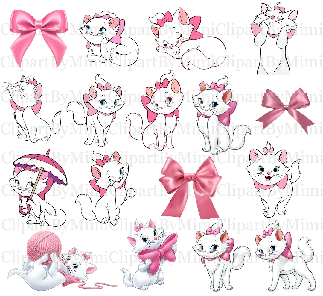 Aristocats PNG Marie PNG Instant Download Separate Digital Image ...
