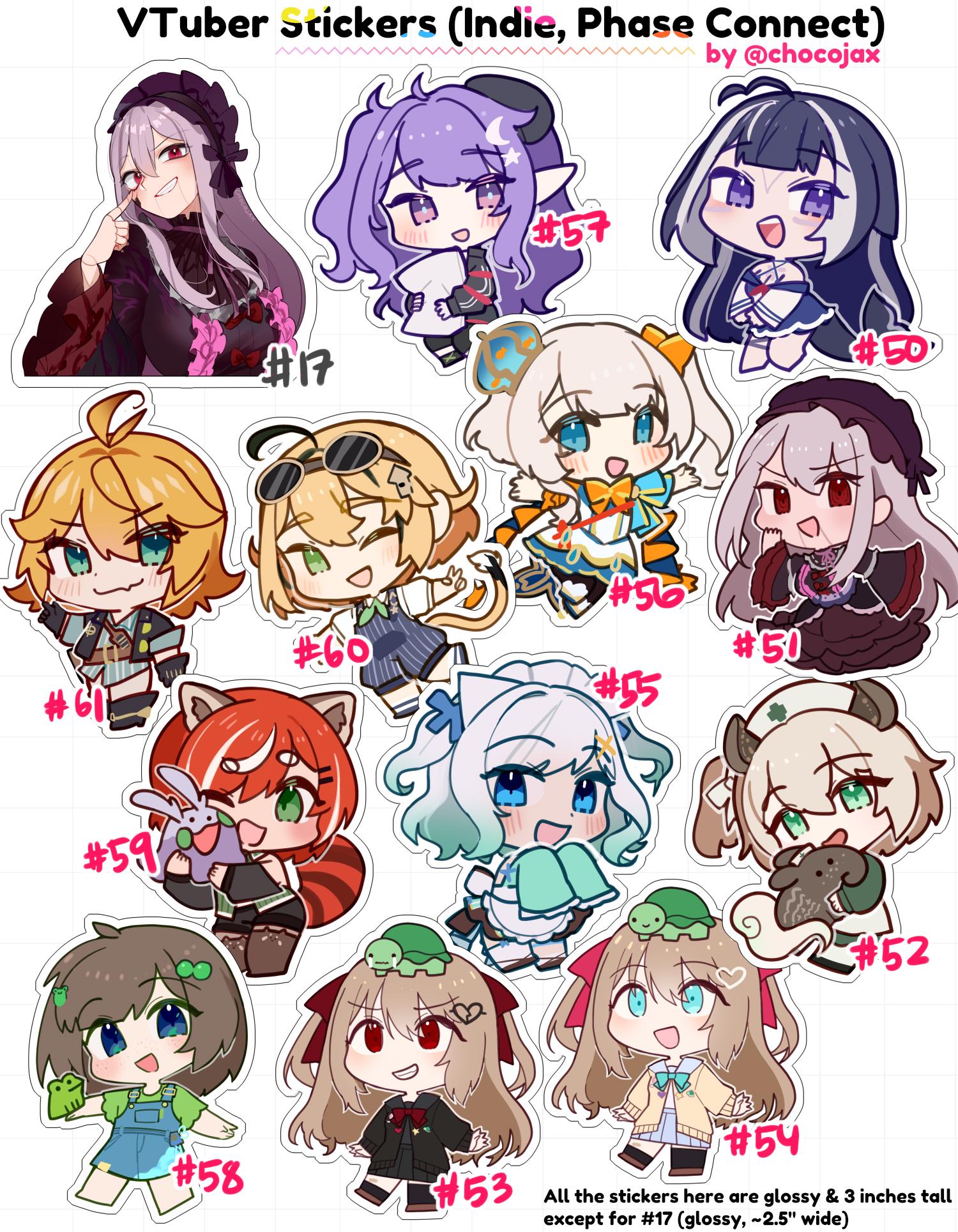 Vtuber Stickers - Indie, Phase Connect - Etsy
