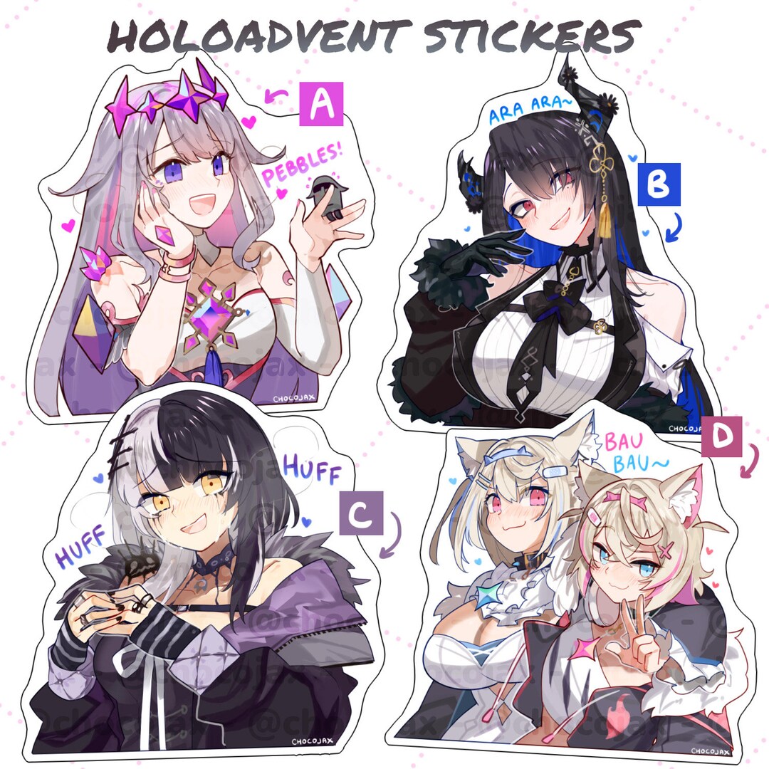 Hololive Advent Stickers - Etsy