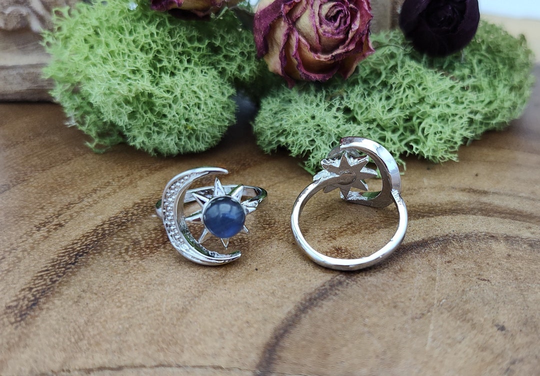 Sun Moon Labradorite Rings - Etsy