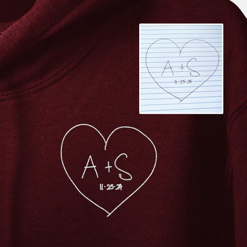 Handwriting on Clothing - Etsy