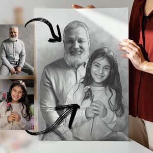Custom Memorial Portrait - Pictures With Deceased Loved One ...