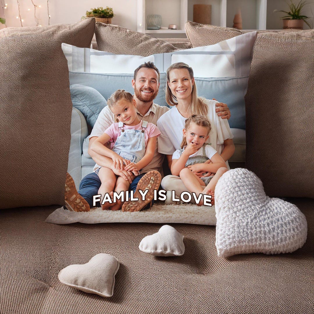 Custom Photo Collage Pillow, Family Photo Pillow, Decorative Pillows ...