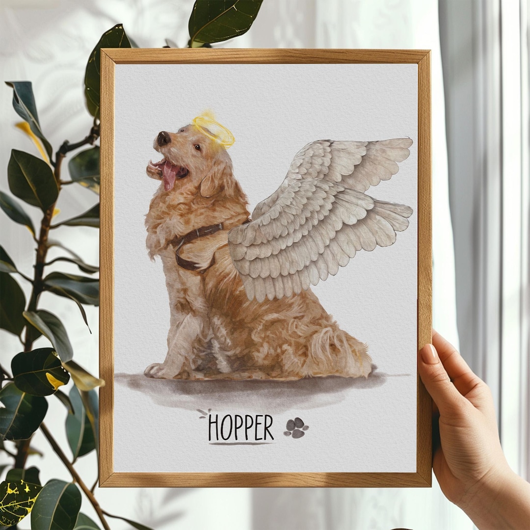 Custom Memorial Pet Portrait, Pet Art Commission, Turn Photo Into ...