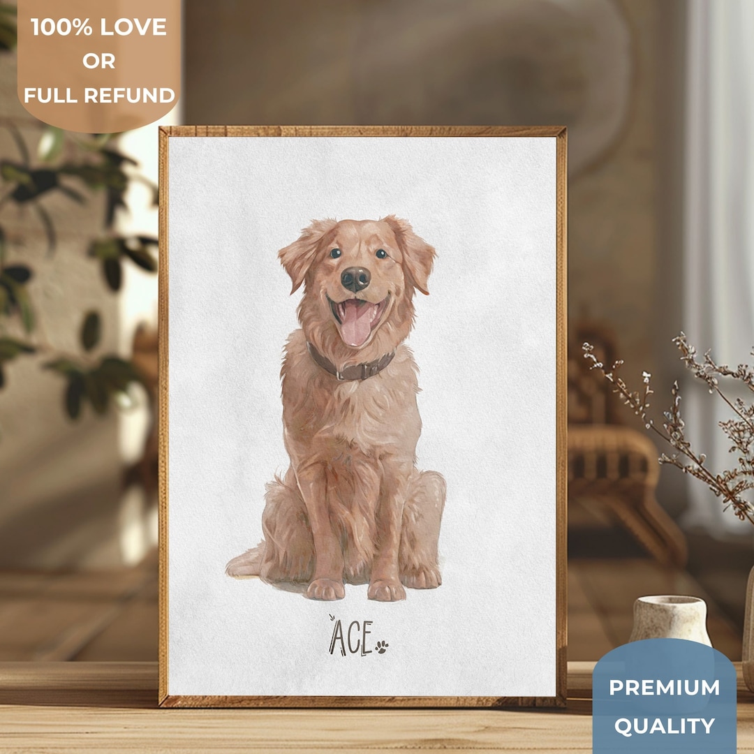 Personalized Pet Drawing, Portrait Commission, Custom Pet Portrait ...