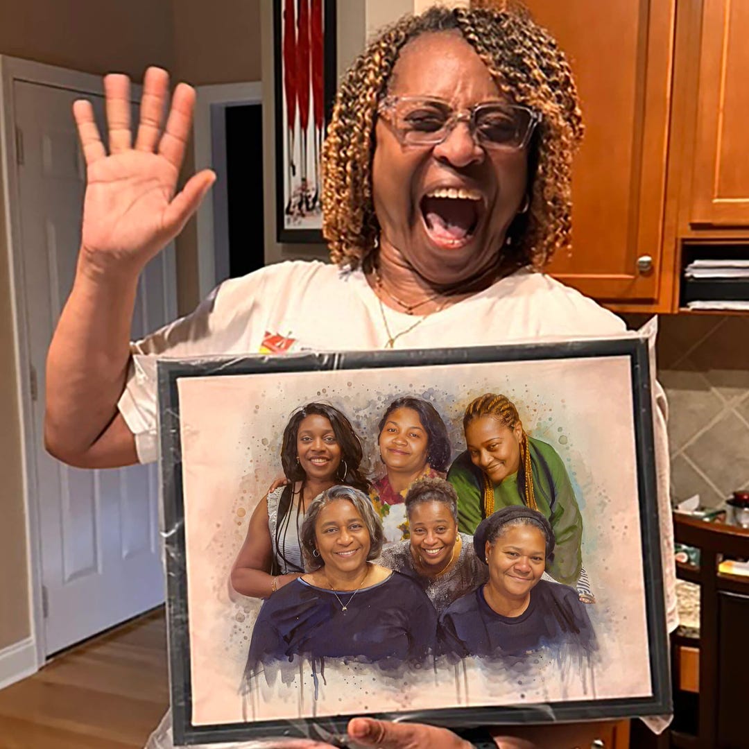 Realistic Merge of Different Photos, Personalized Memorial Portrait ...