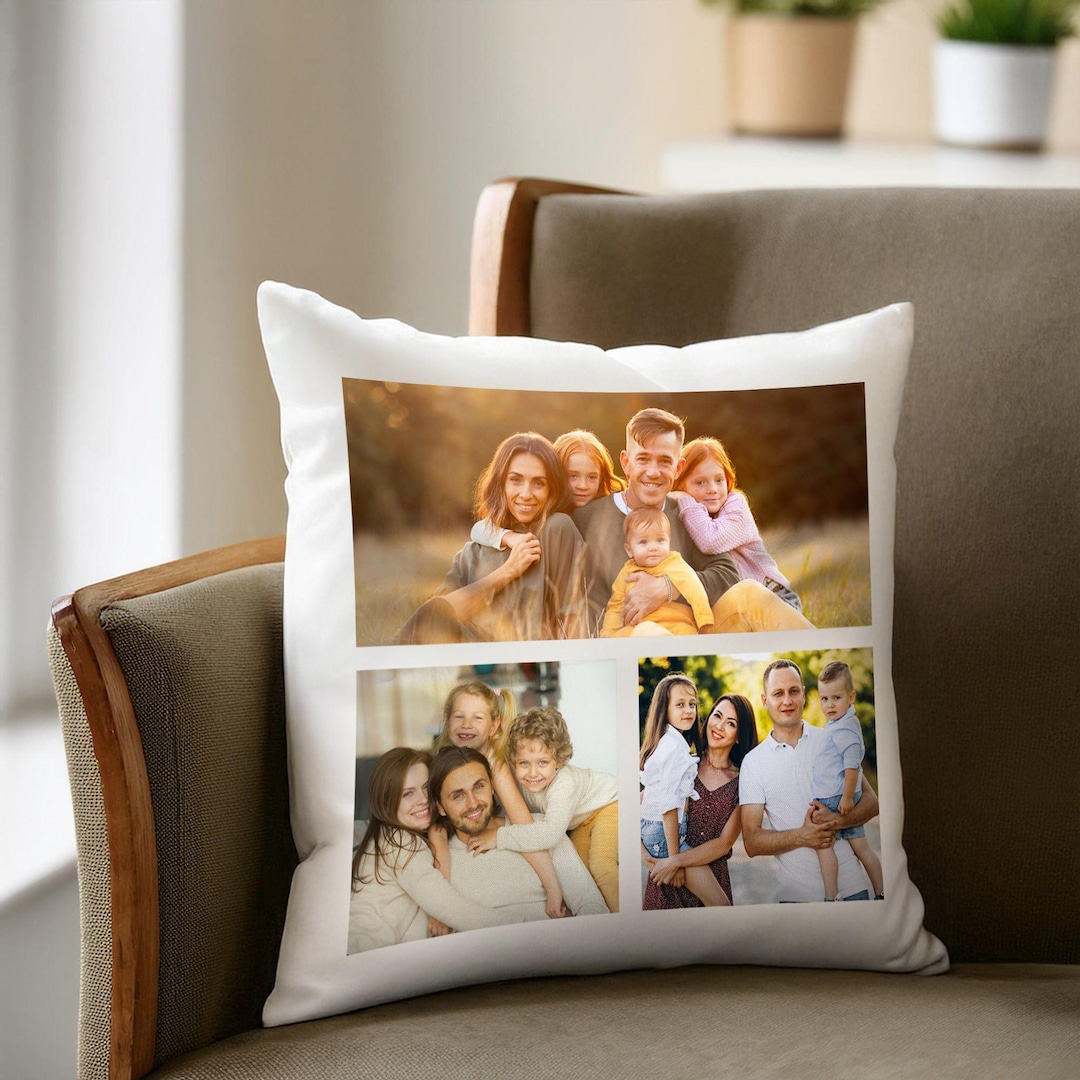 Personalized Photo Collage Pillow, Custom Picture Pillow, Custom Throw ...
