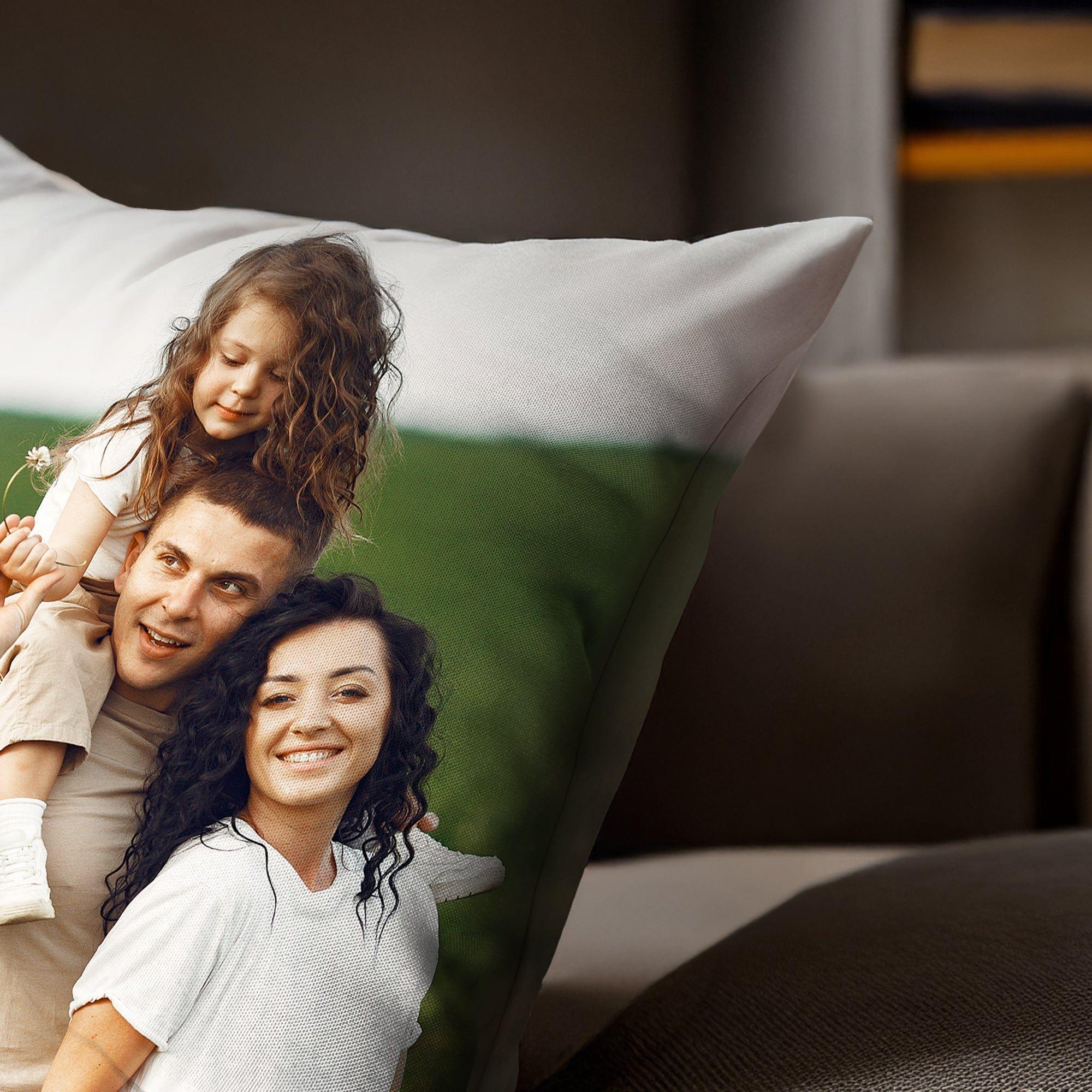 Custom Family Photo Collage Pillow, Humanoid Pillow With Picture on It ...