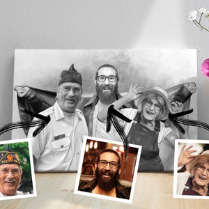 Combine Photos Into a Drawing - Add Person to Photo - Add Deceased ...