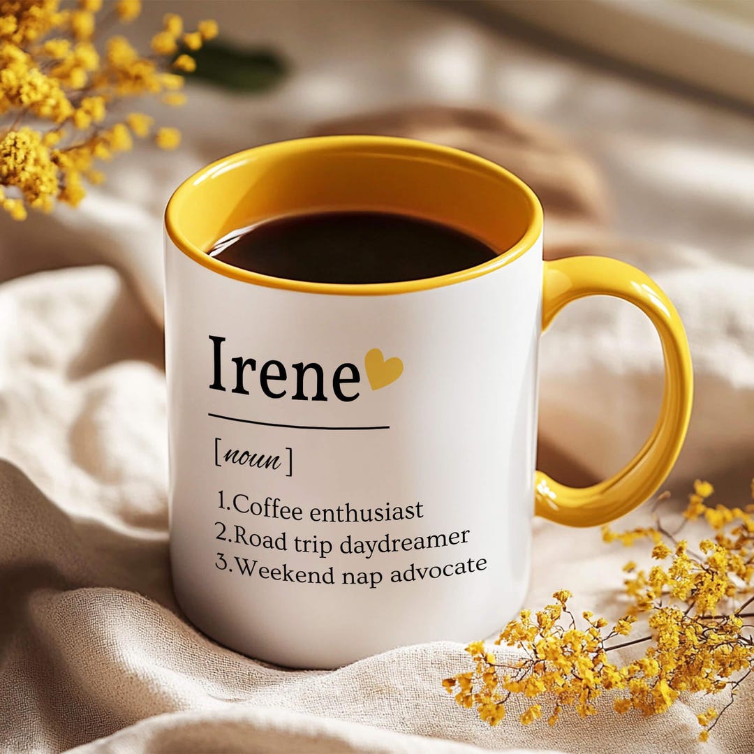 Custom Name Definition Accent Mug, Personalized Coffee Mugs for Moms ...