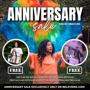 TRIBE OF JUDAH Swing Flags, Praise Flags, Worship Flags Set, Silk ...