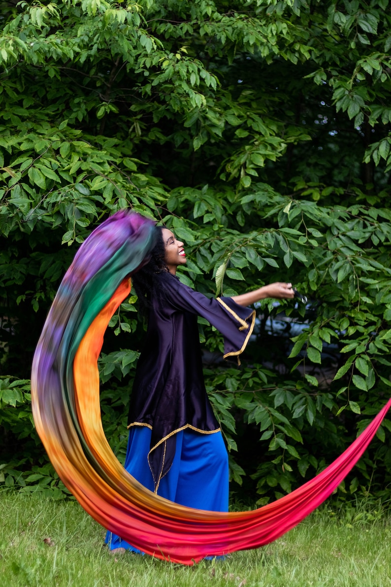 Prophetic Silk Veil Poi 2 in 1 VEIL POI - Etsy