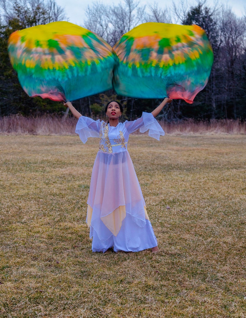 FRESH OUTPOURING Swing Flags Praise Flags Silk Worship | Etsy