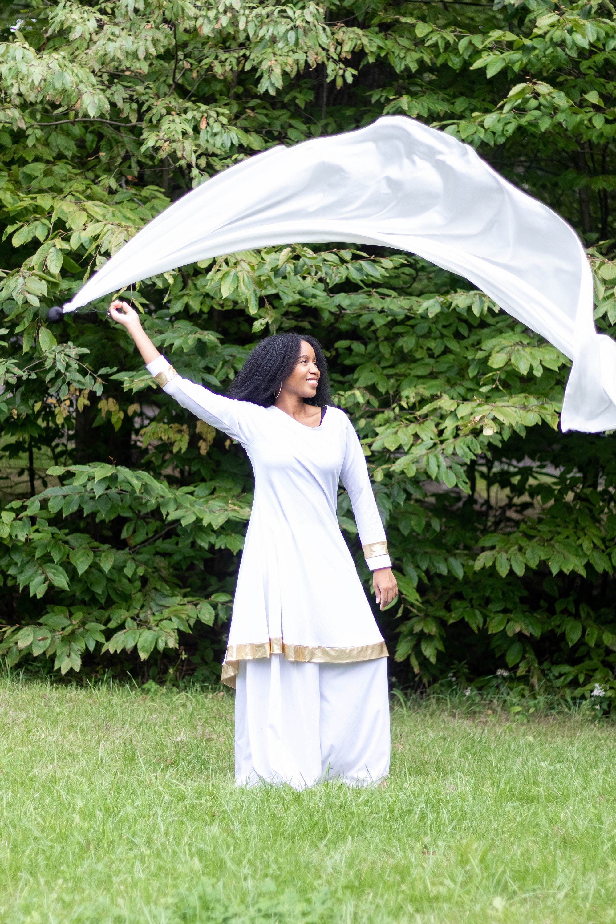 BRIDE OF CHRIST Dance Veil Silk Veil Poi 2 in 1 Veil Poi - Etsy