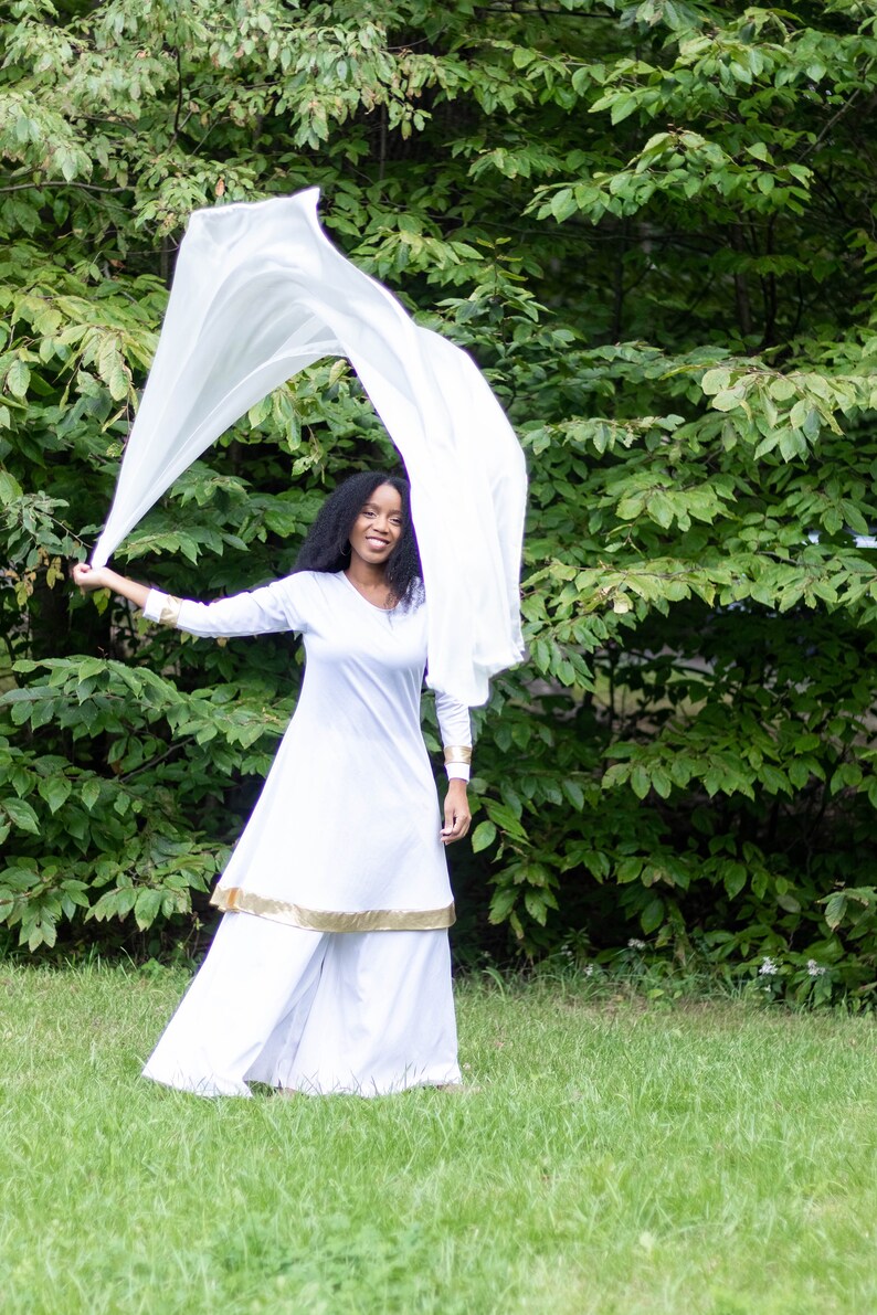 BRIDE OF CHRIST Dance Veil Silk Veil Poi 2 in 1 Veil Poi - Etsy