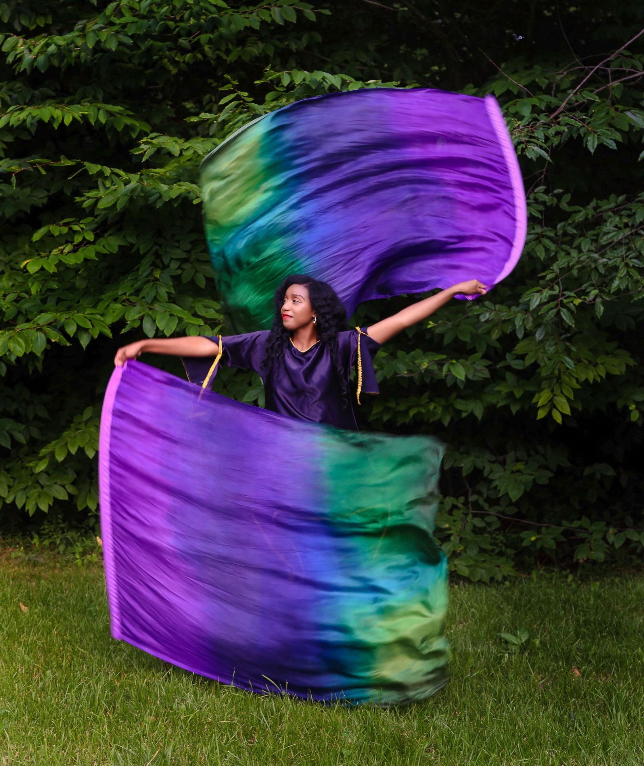 Prophetically Dyed Silk Flags Custom Worship Flags Worship - Etsy