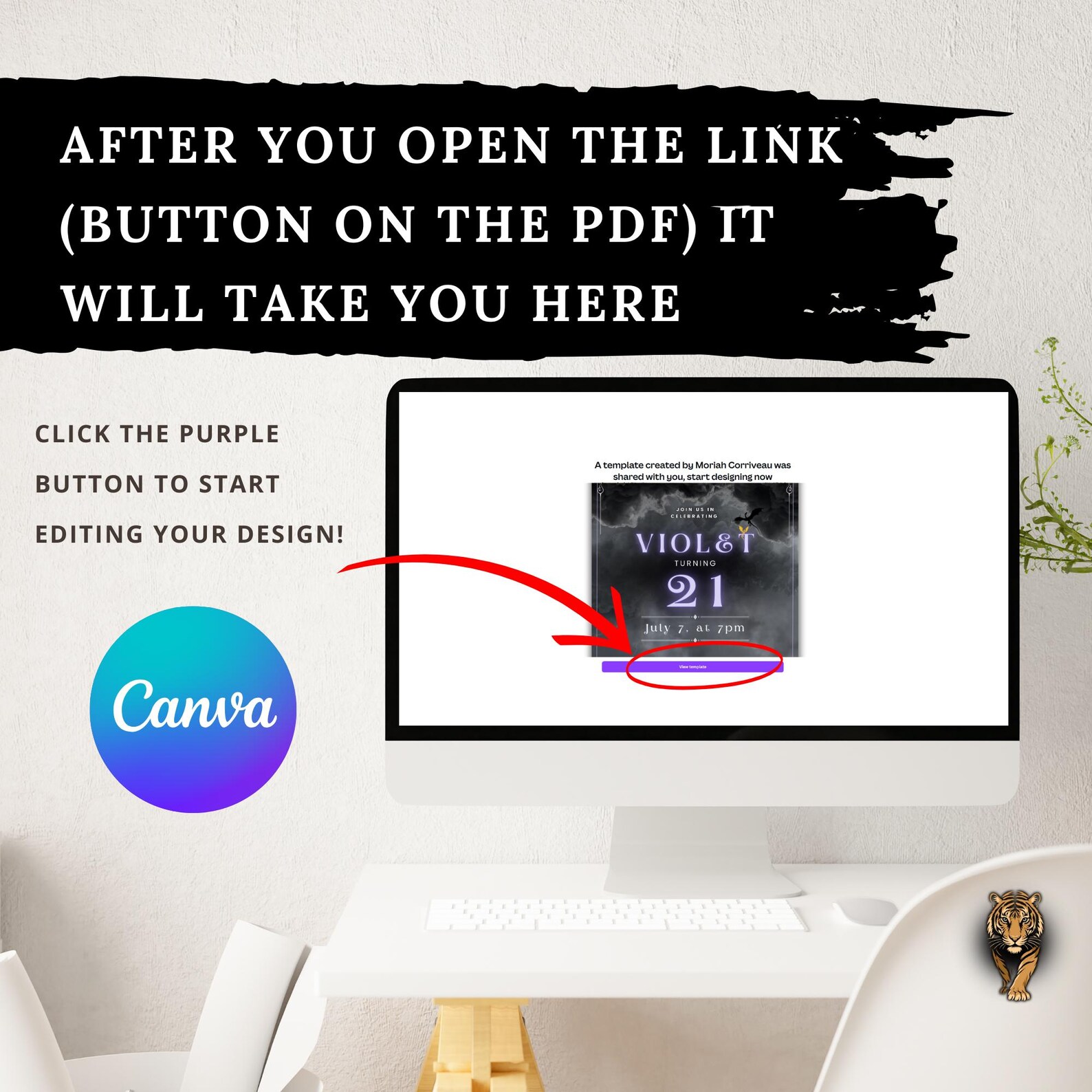 Book Chapter Birthday Invitation: Editable Canva Template (digital ...