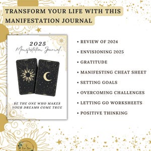 2025 Manifestation Journal: Vision Board Workbook (PDF) - Etsy