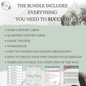 Homeschool Grading System & Report Cards: K-12 (printable PDF) - Etsy