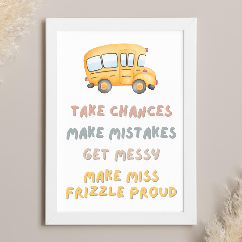 Miss Frizzle Quote Poster: Boho Classroom Decor (digital Download) - Etsy