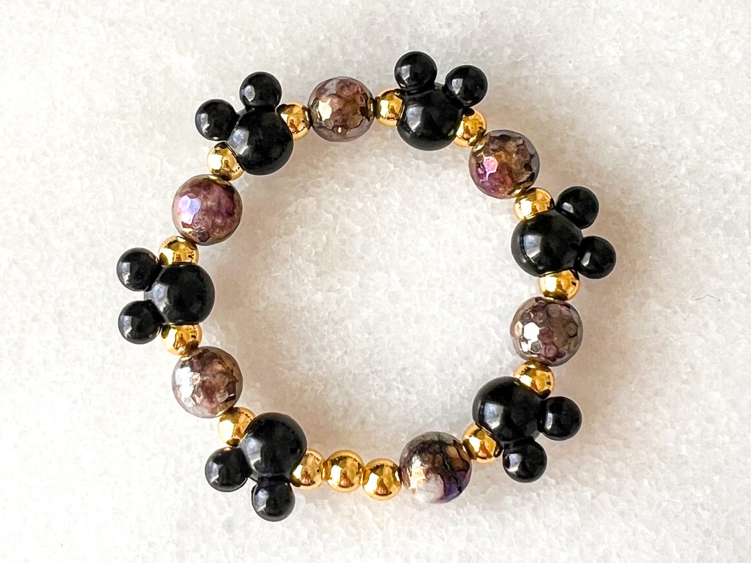 Disney Inspired Halloween Mickey Mouse Beaded Bracelet Halloween ...