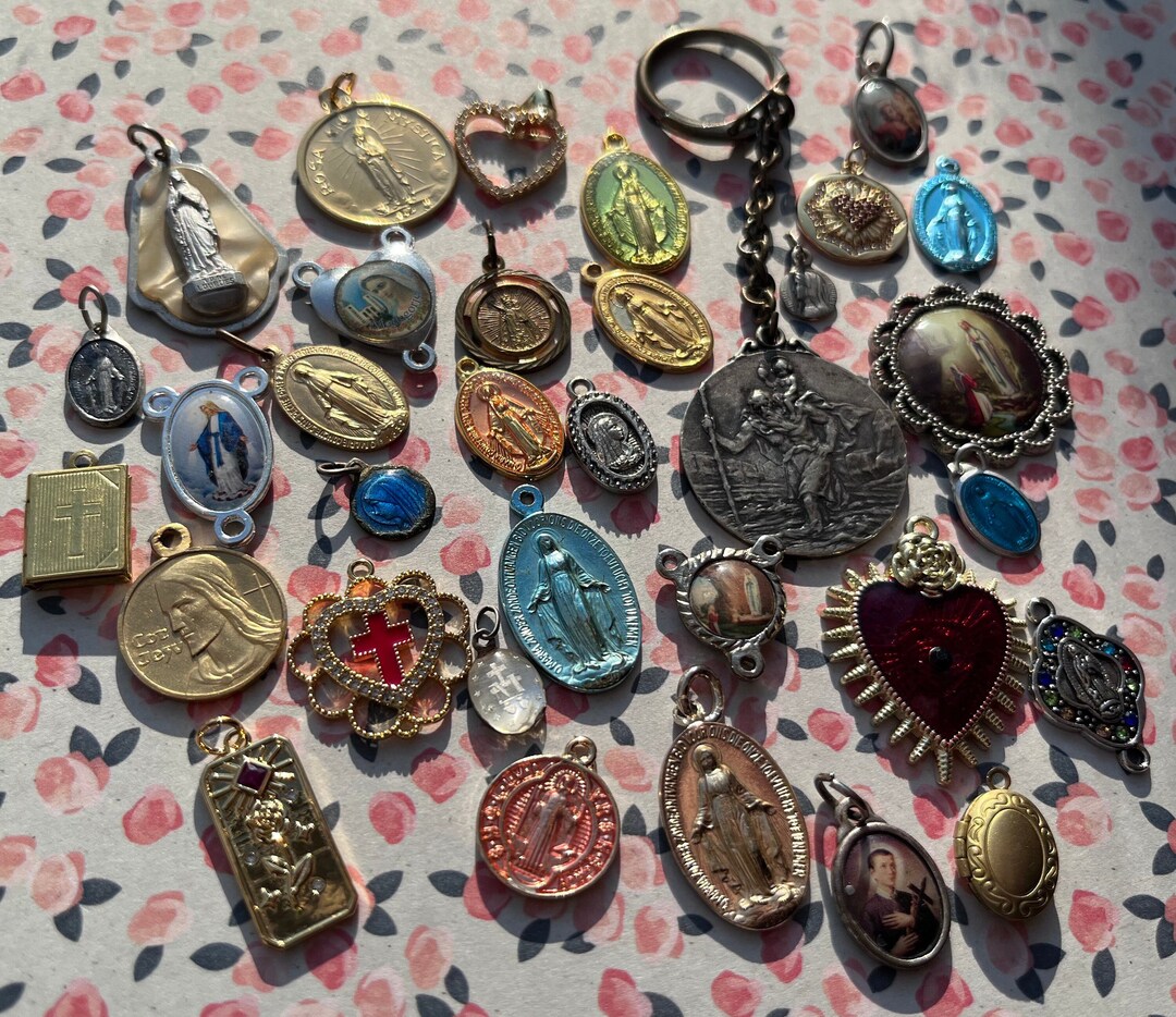 Lovely French Vintage Religious Charms in Great Condition Various ...