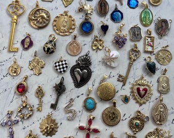 DIY Charm Necklace Kit - Customizable Charm Necklace - Custom Vintage ...